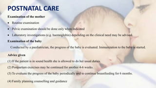 Normal puerperium - Obstetrical and Gynecological Nursing | PPTX