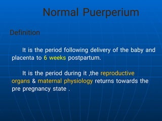 Normal Puerperium١١١١١١١١١١١١١١١١١١١١.pdf
