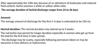 Normal puerpérium 6 weeks after pregnancy | PPTX
