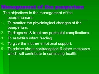 NORMAL PUERPERIUM 2.midwiderygynecology | PPT