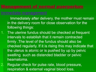 NORMAL PUERPERIUM 2.midwiderygynecology | PPT