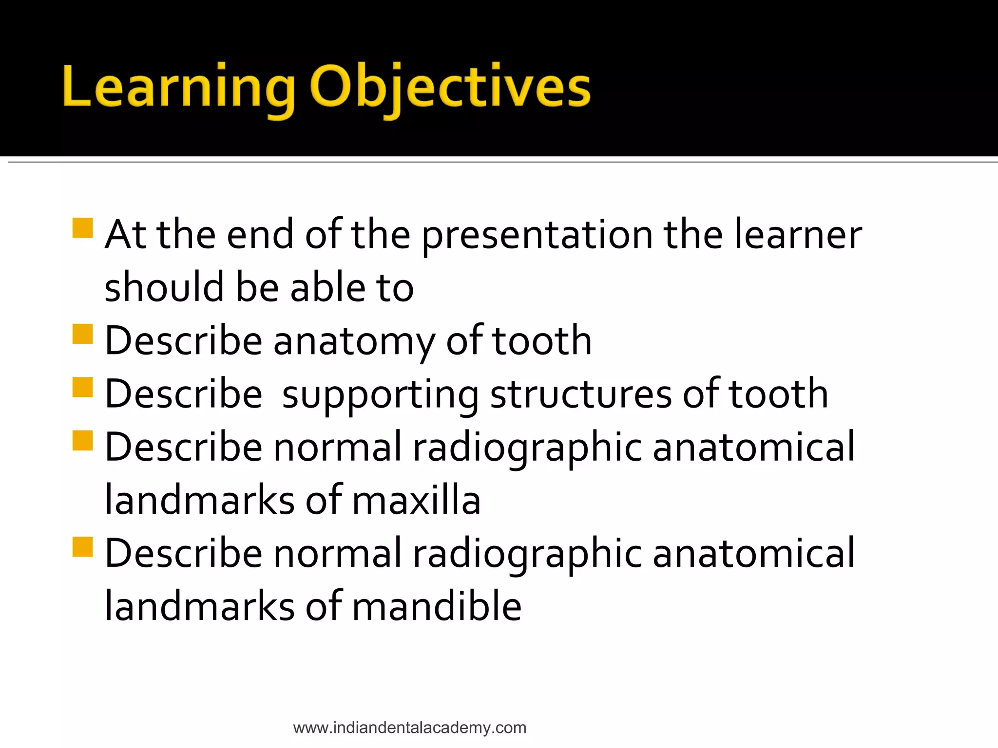 Normal radiographic anatomical landmarks / dental courses | PPT