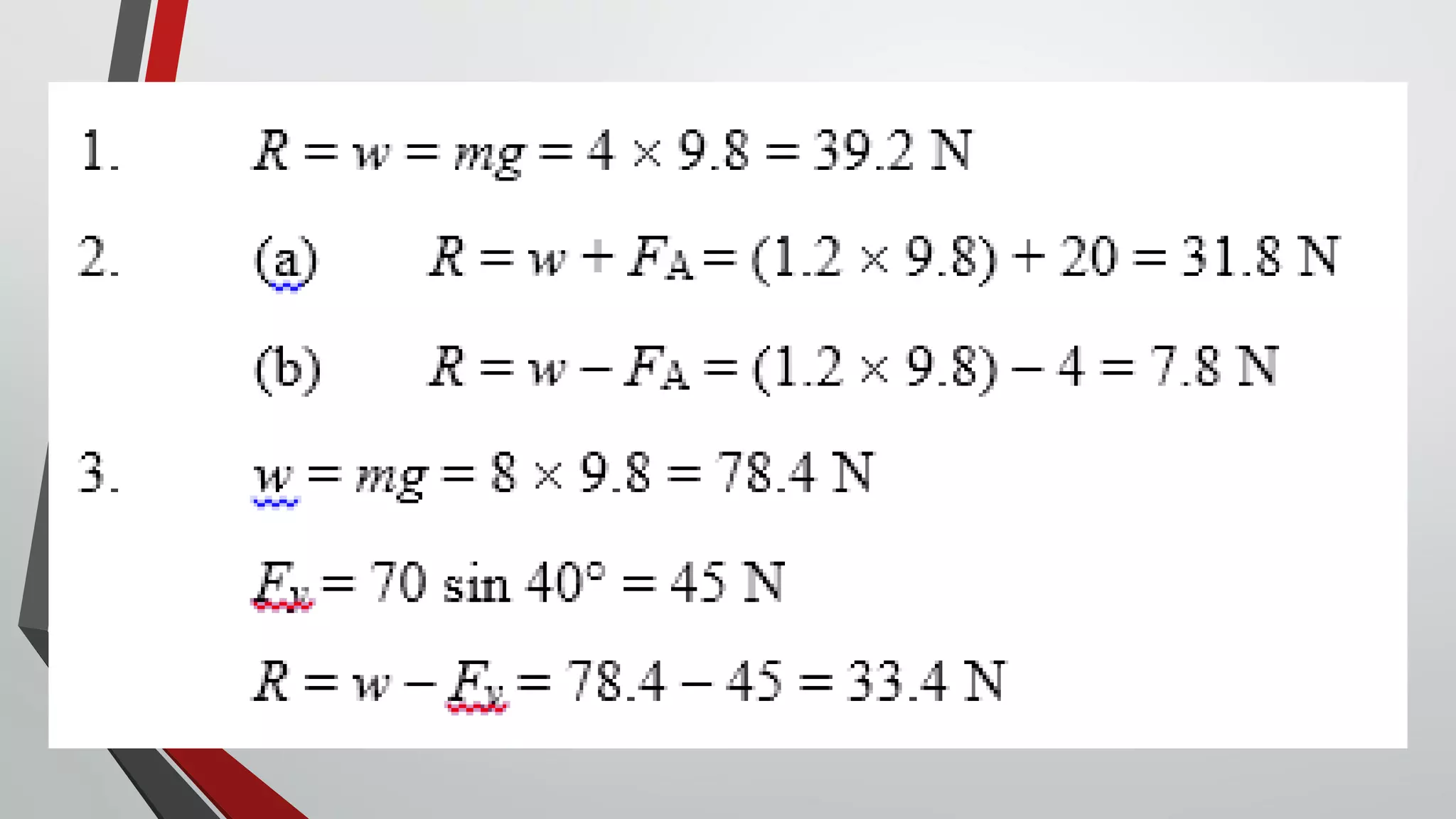Normal reaction force and friction | PDF