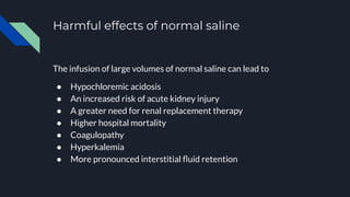 NORMAL SALINE ( 0.9 % SALINE ) - IMPORTANT POINTS .pdf