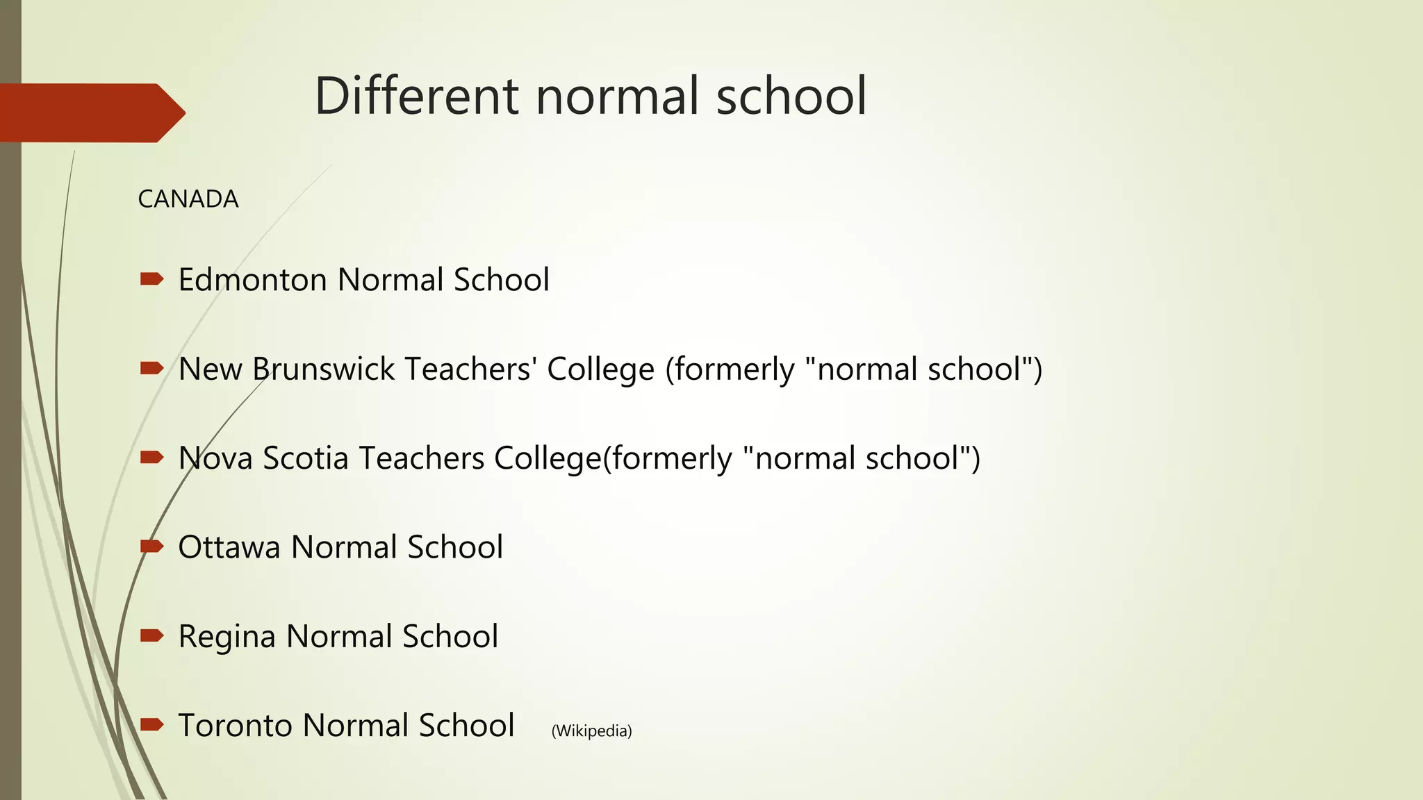 Normal school tradition | PPTX | Primary Education | Education