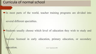 Normal school tradition | PPTX | Primary Education | Education