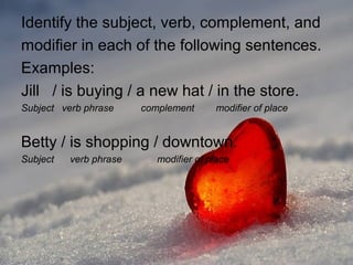 Normal sentence pattern in english | PPT