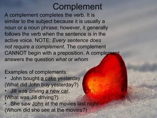 Normal sentence pattern in english | PPT