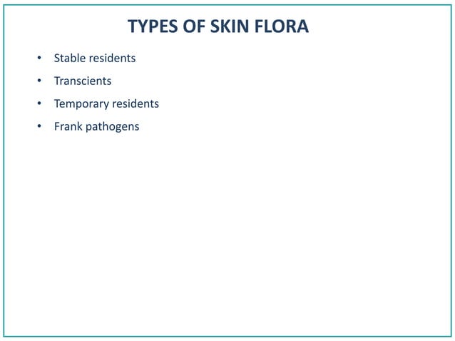 Normal Skin Flora | PPTX | Skin and Dermatology | Diseases and Conditions