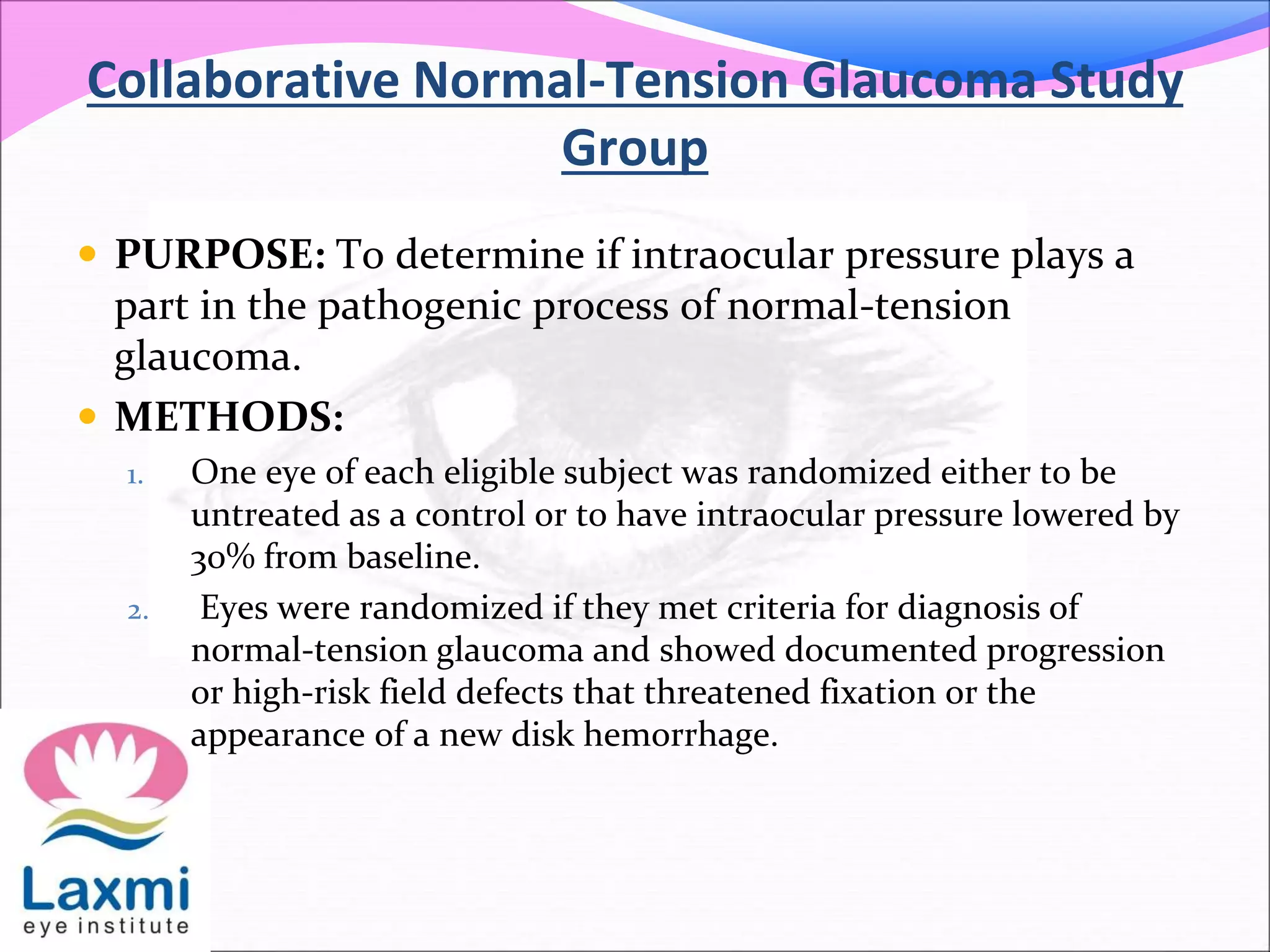 Normal tension glaucoma | PPTX
