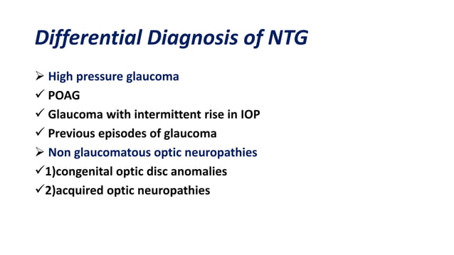 Normal Tension Glaucoma.pptx | Eye and Vision Conditions | Diseases and ...