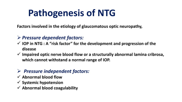 Normal Tension Glaucoma.pptx | Eye and Vision Conditions | Diseases and ...