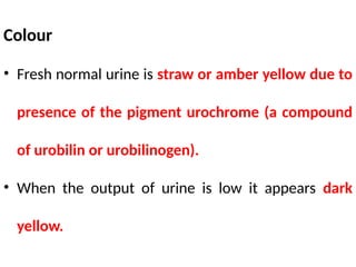 normal urine analysis for biochemistry students | PPT