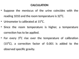 normal urine analysis for biochemistry students | PPT