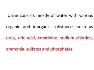 normal urine analysis for biochemistry students | PPTX