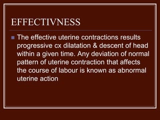 Normal uterine action | PPTX