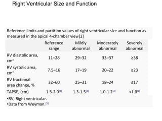 Normal values of tte | PPT