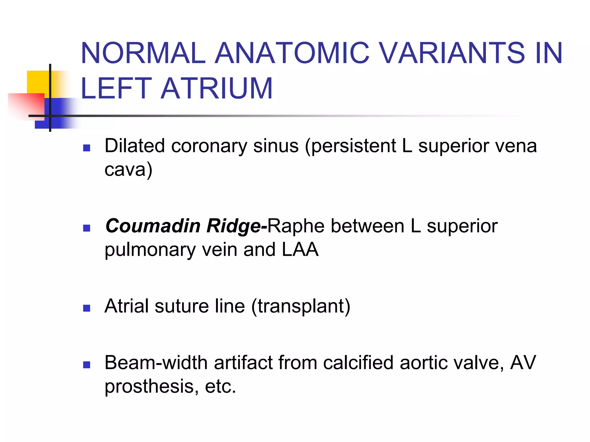 Normal variants of heart structures | PPTX