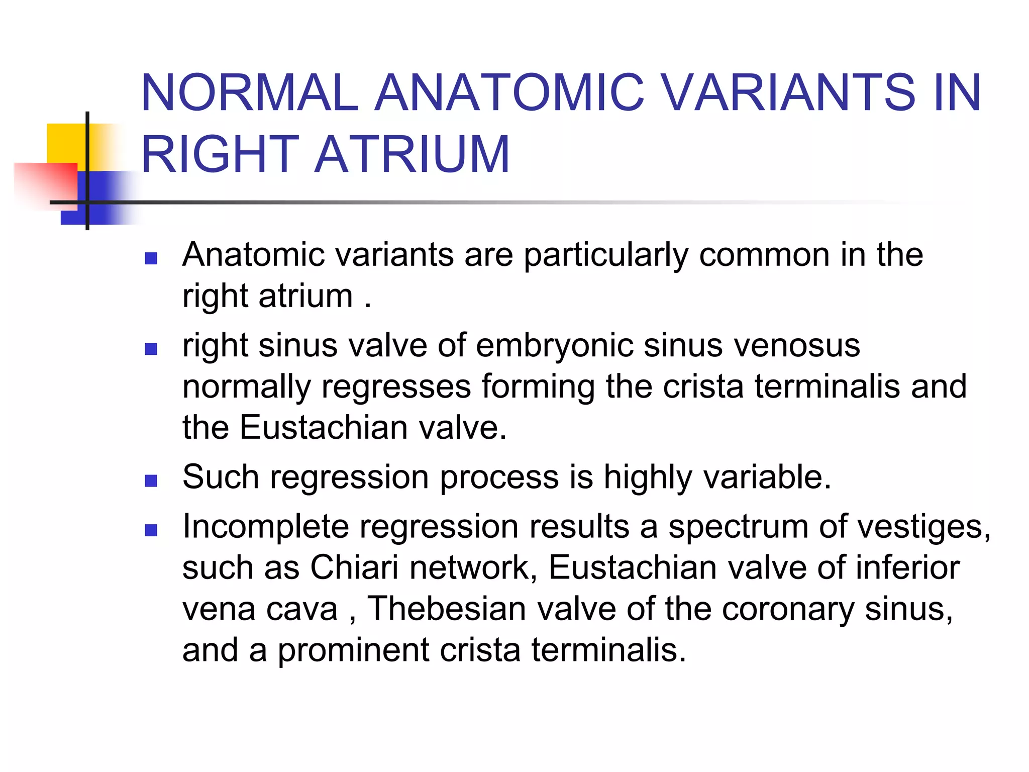 Normal variants of heart structures | PPTX