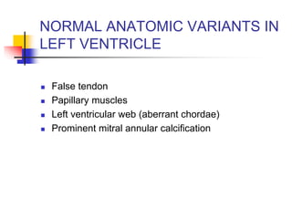 Normal variants of heart structures | PPTX