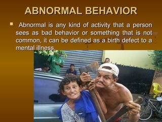Normal vs abnormal | PPT | Mental Health | Diseases and Conditions