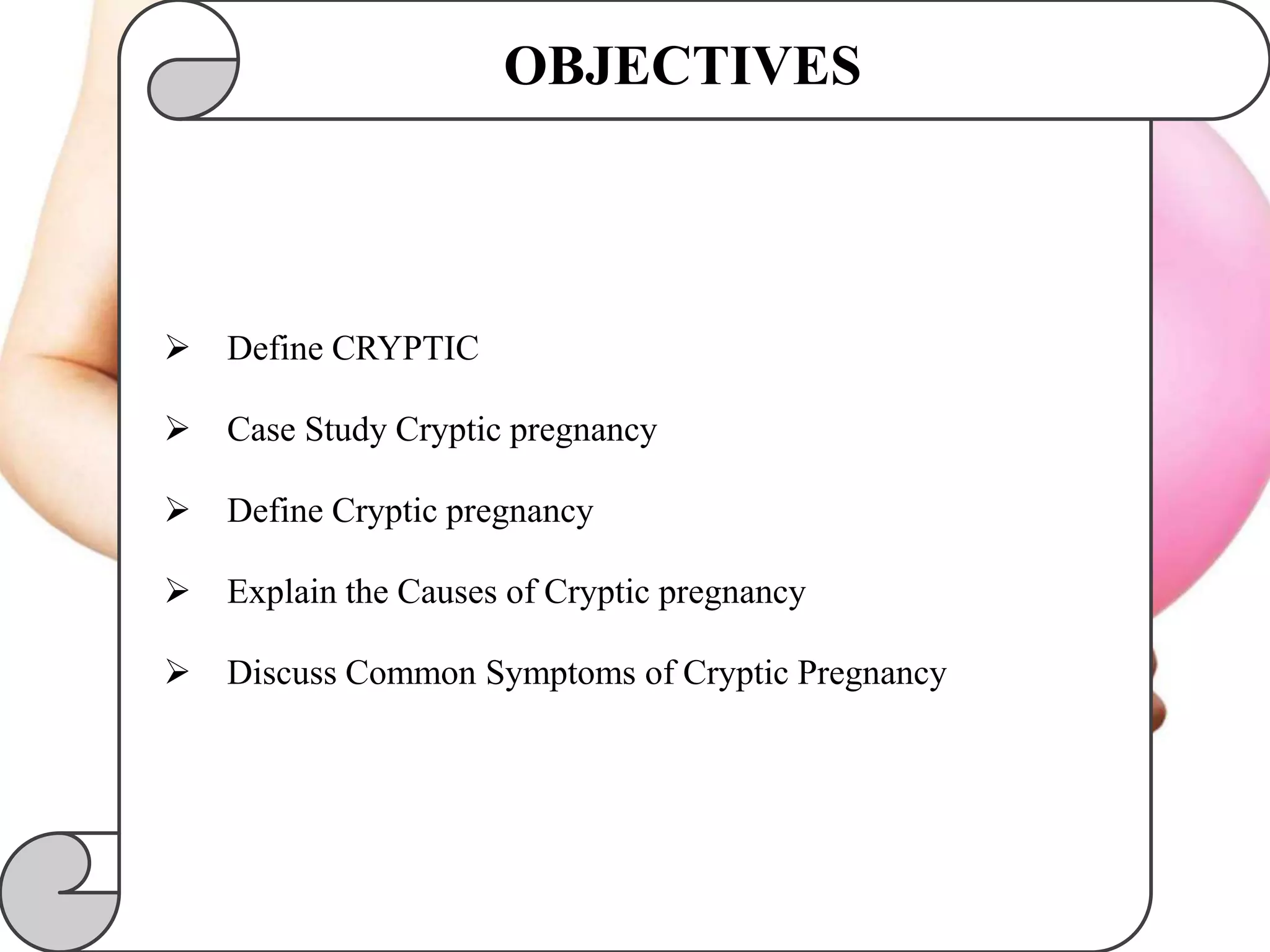 Normal vs cryptic pregnancy Noaman Ali study | PPTX