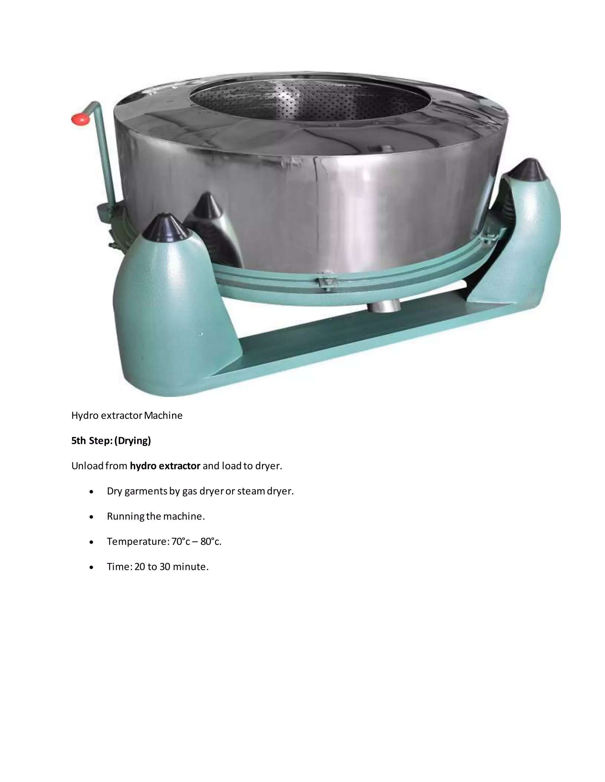 Normal washing process in garments dilan | DOCX