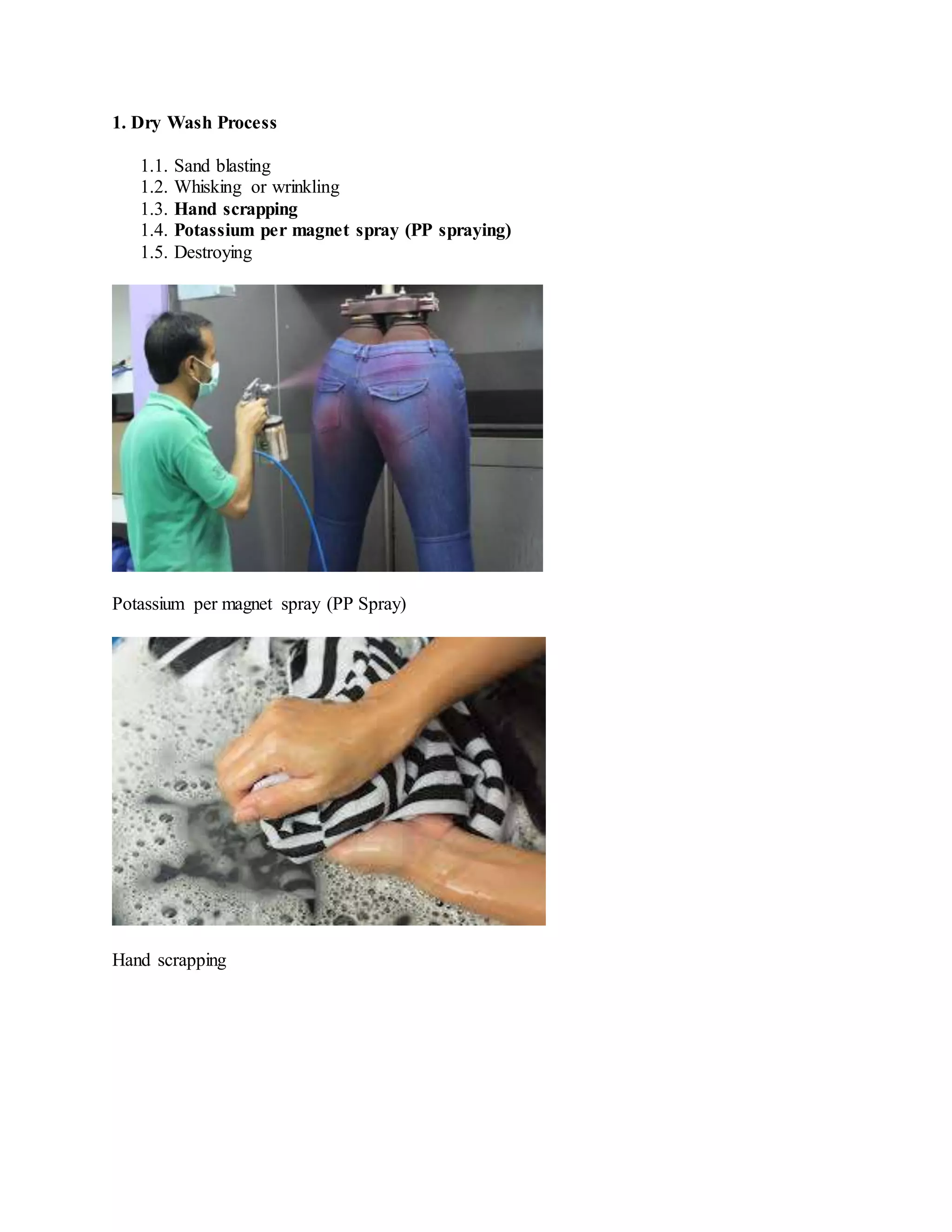 Normal washing process in garments dilan | DOCX