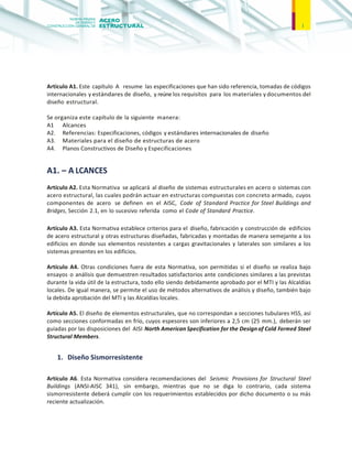 Norma minima acero estructural mti | PDF