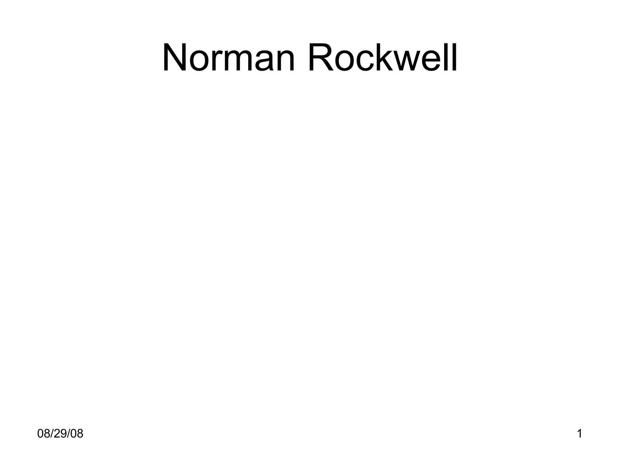 Norman Rockwell Wikipedia No Pictures | PPT