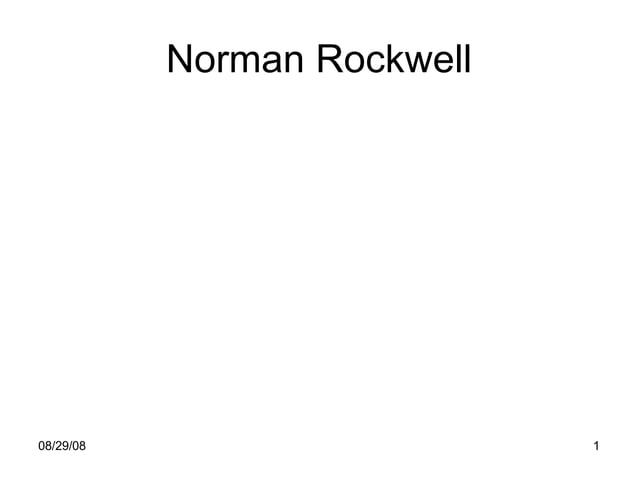 Norman Rockwell Wikipedia No Pictures | PPT