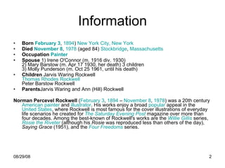 Norman Rockwell Wikipedia No Pictures | PPT