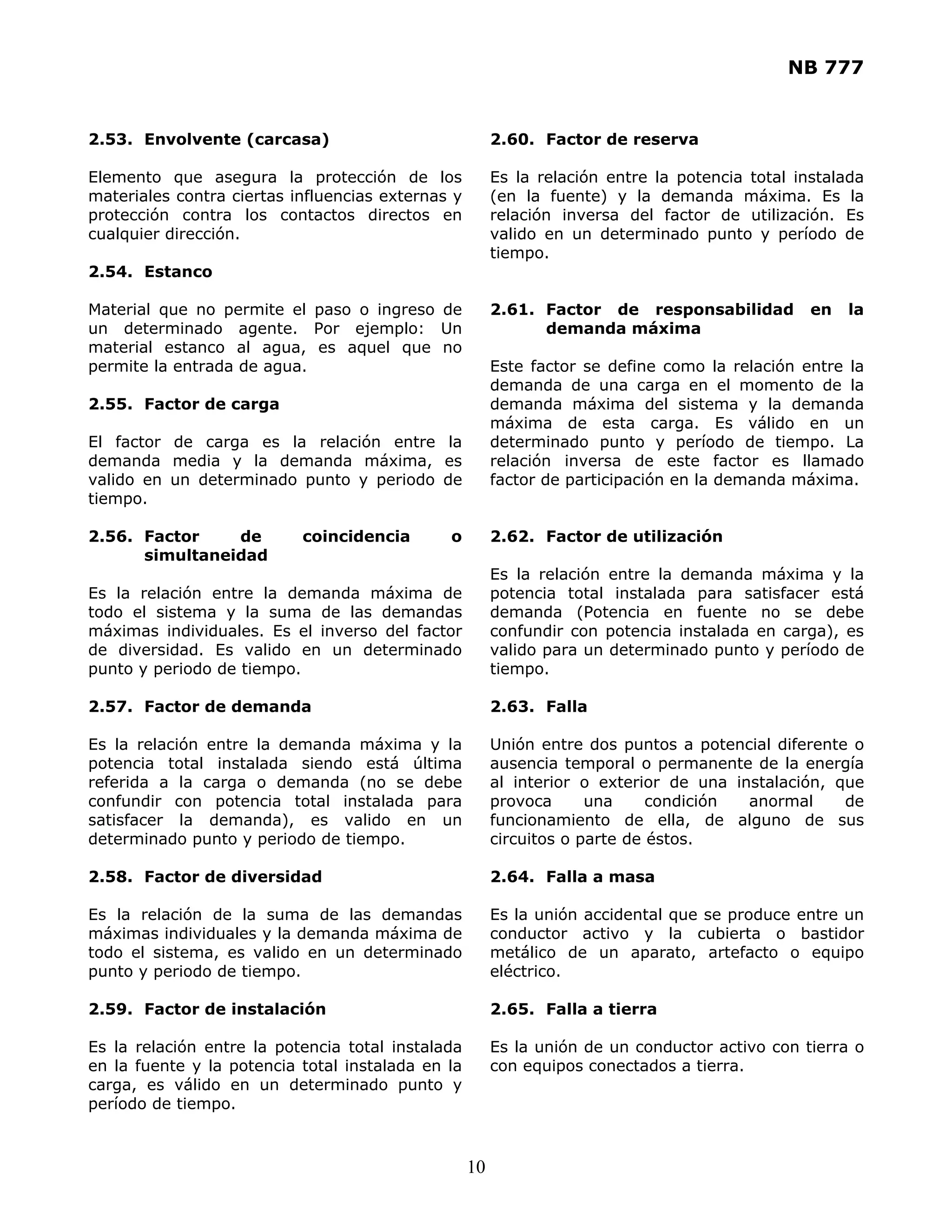 Norma NB 777 Instalaciones Electricas | PDF
