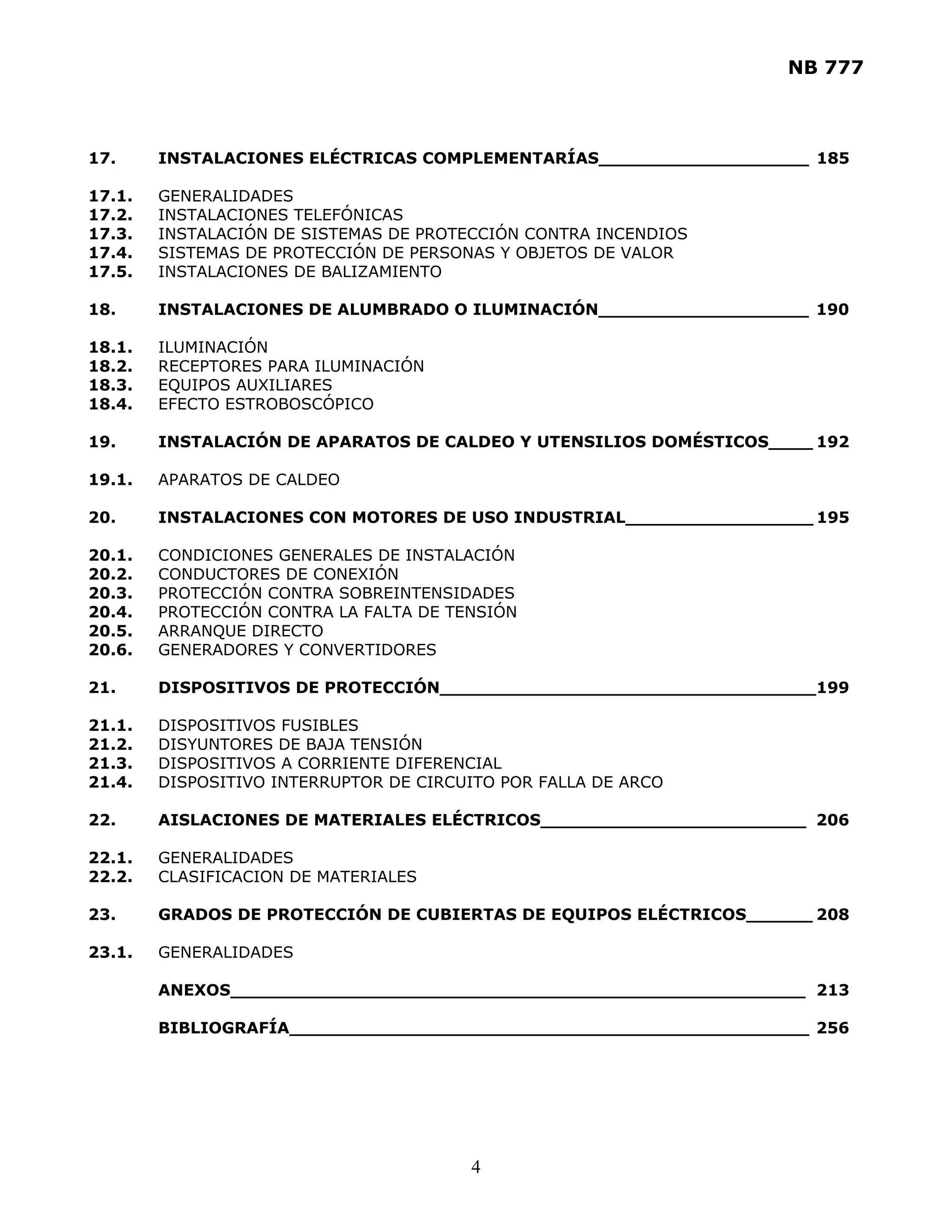 Norma NB 777 Instalaciones Electricas | PDF