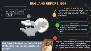The Norman conquest of England in 1066 led by William the Conqueror | PPTX