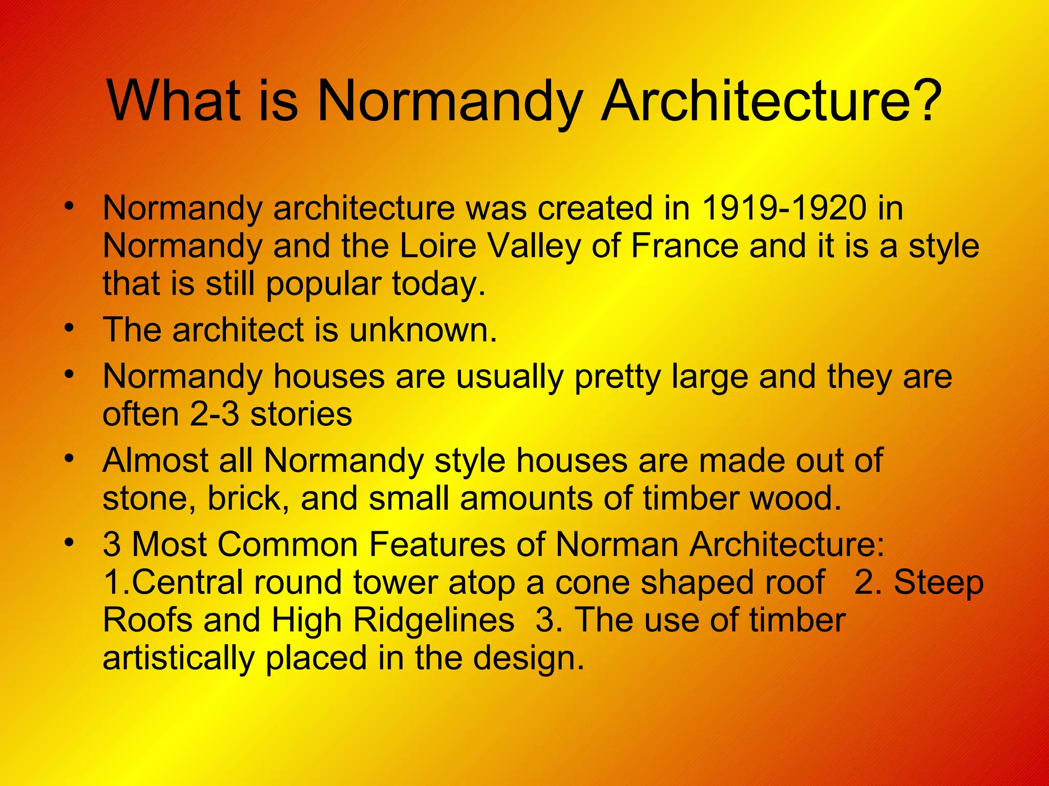 Normandy architecture | PPT