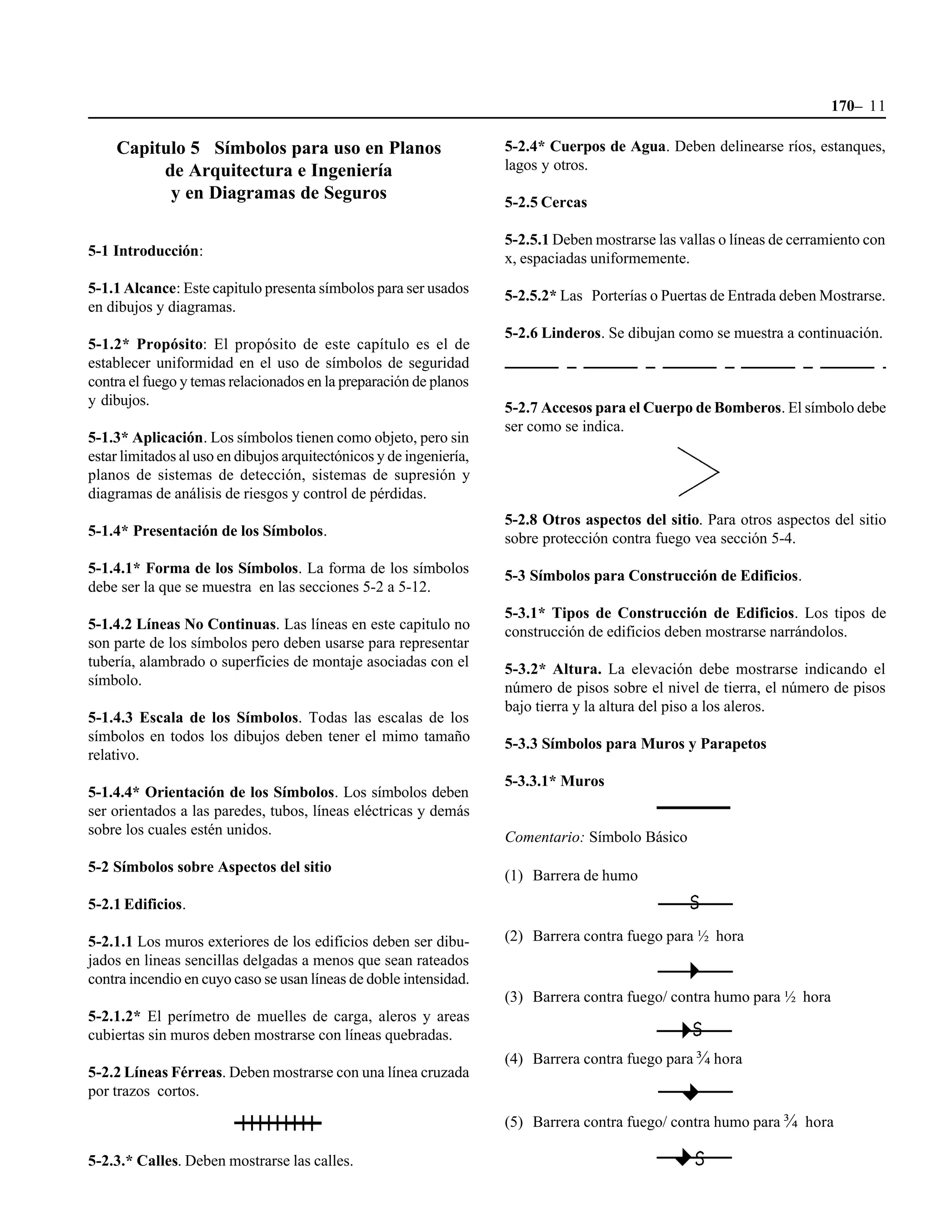 Norma nfpa 170 simbolos de seguridad contra fuegos | PDF