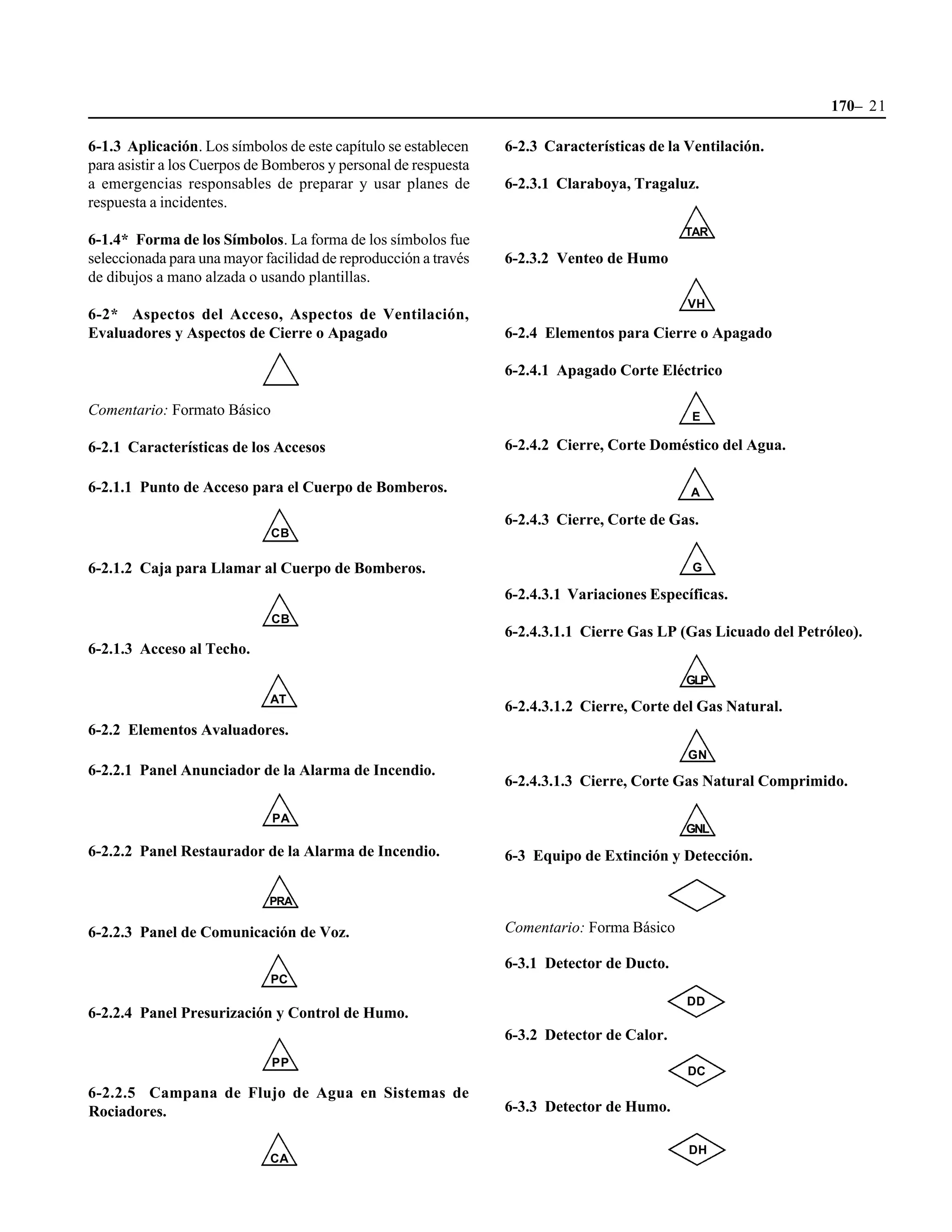 Norma nfpa 170 simbolos de seguridad contra fuegos | PDF