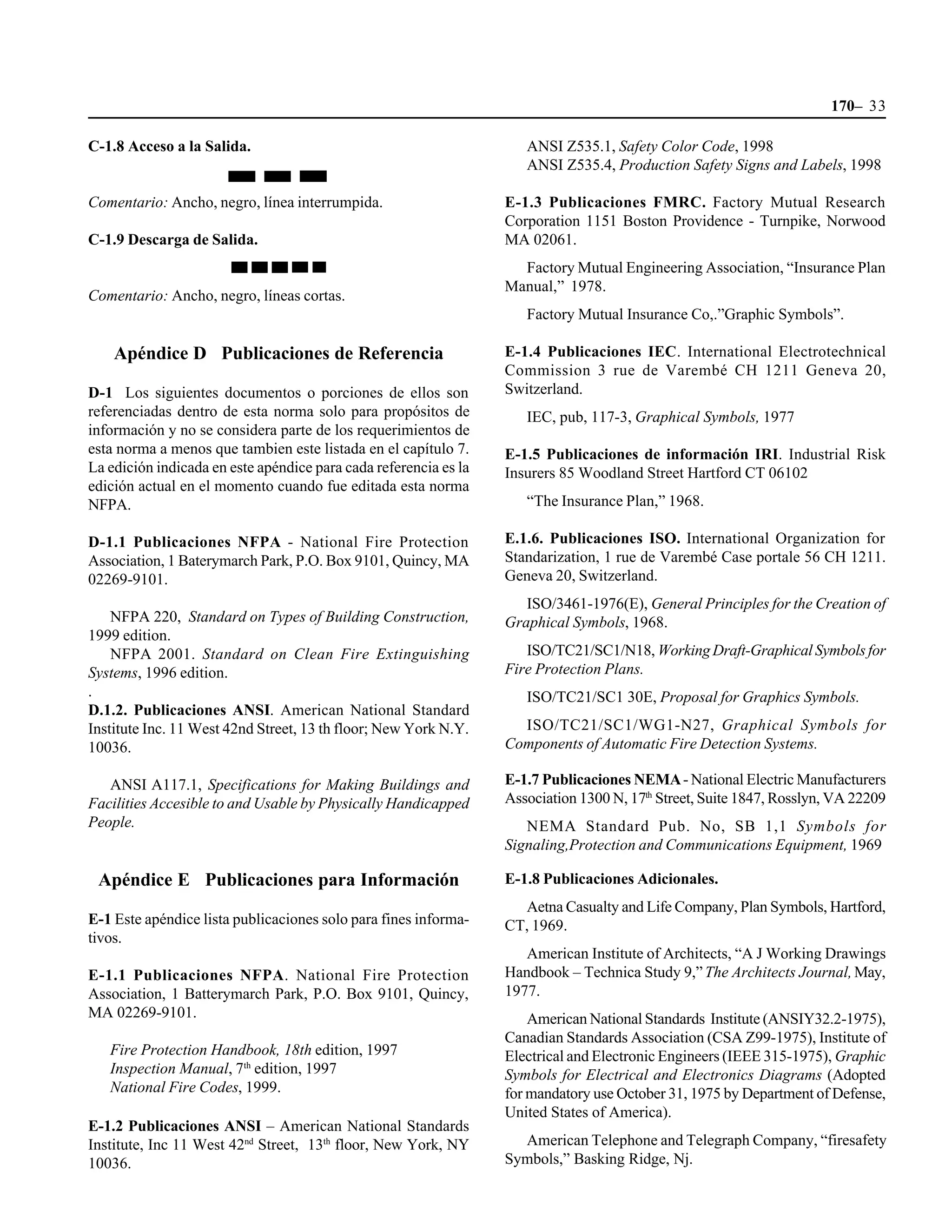 Norma nfpa 170 simbolos de seguridad contra fuegos | PDF