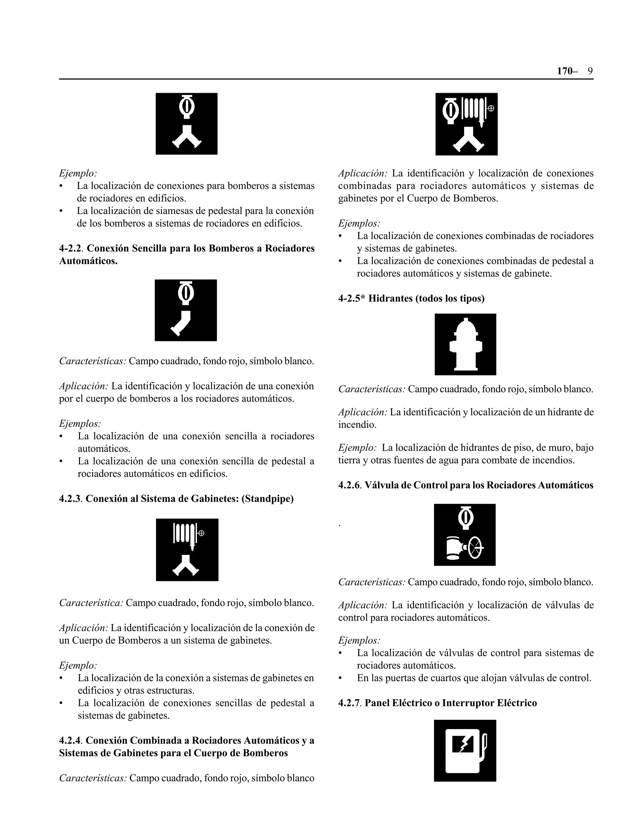 Norma nfpa 170 simbolos de seguridad contra fuegos | PDF