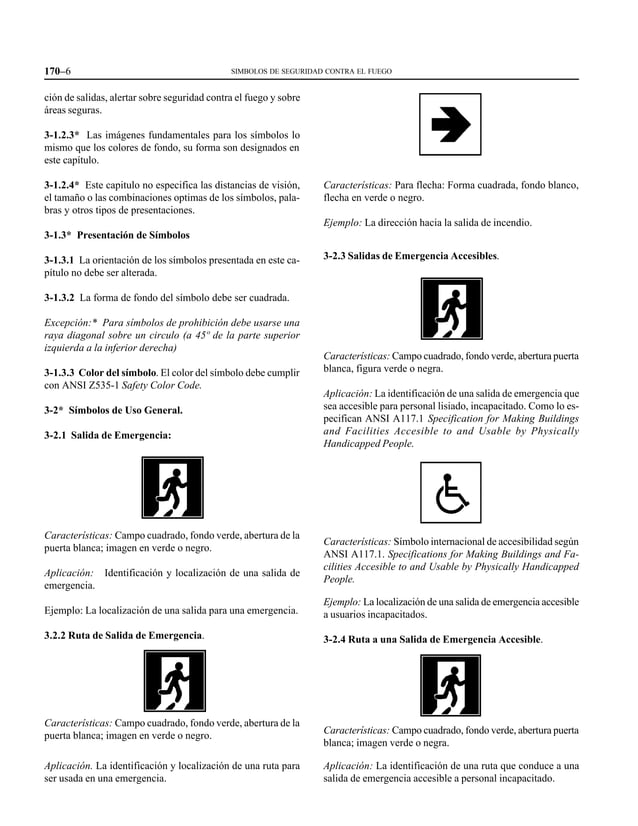 Norma nfpa 170 simbolos de seguridad contra fuegos | PDF