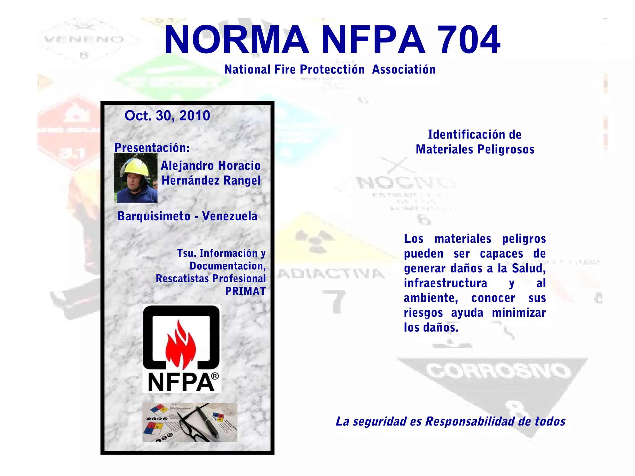 Norma NFPA 704 | PPT