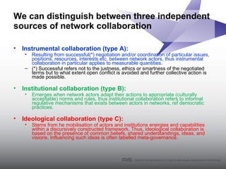 The Collaborative Dilemma of Network Based Development, Roger Normann | PPT
