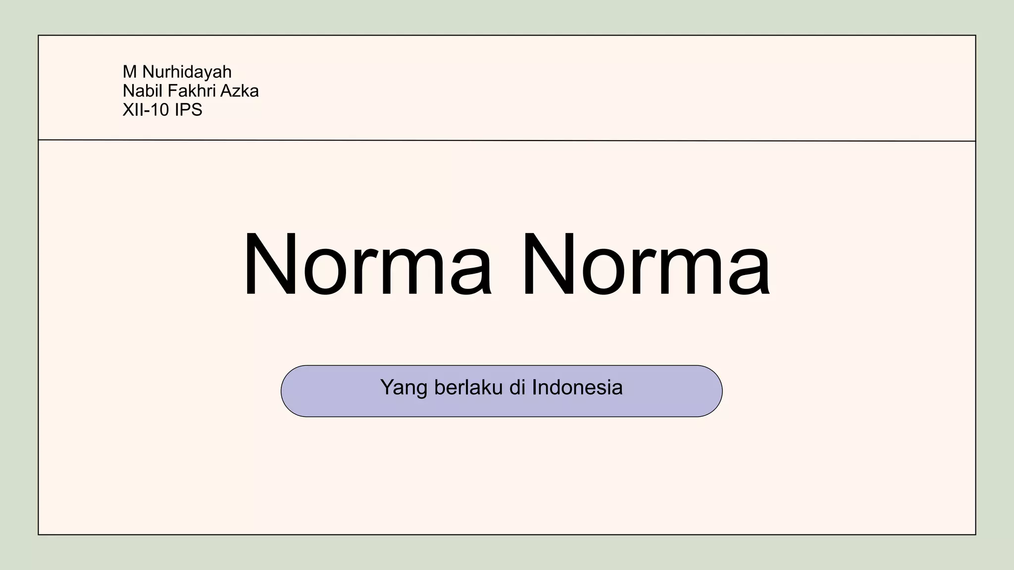 Norma Norma_M Nurhidayah_Nabil Fakhri Azka.pptx