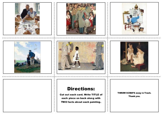 Norman rockwell flashcards