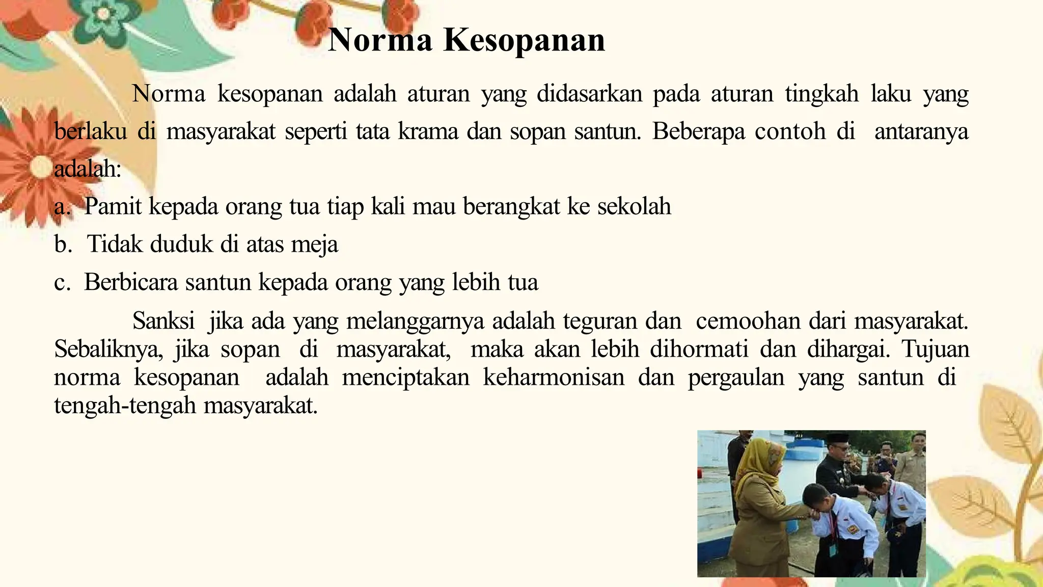 Norma dalam Kehidupan Sehari-Hari di Masyarakat | PPTX