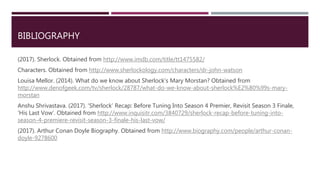 BBC's Sherlock TV Series | PPTX