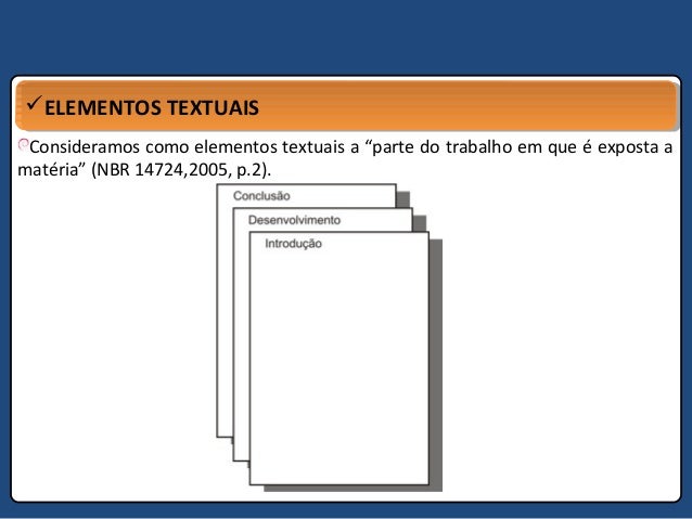 elementos textuais abnt