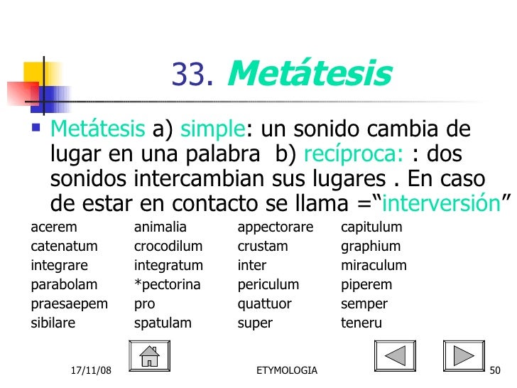 Normas De Etimologia