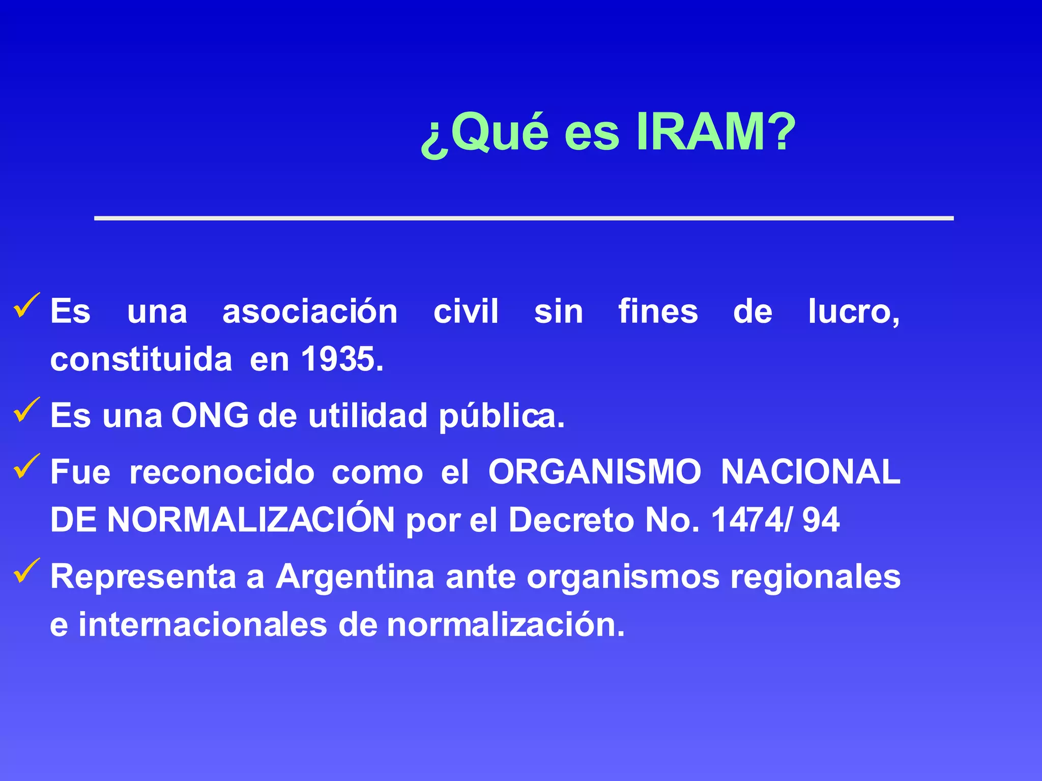 Normas IRAM de Calidad para Informantes de Turismo | PPT
